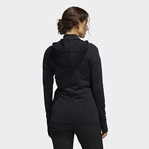 adidas Women's Standard Sport Performance Recycled Polyester Quilted Full Zip Jacket, Black, X-Small