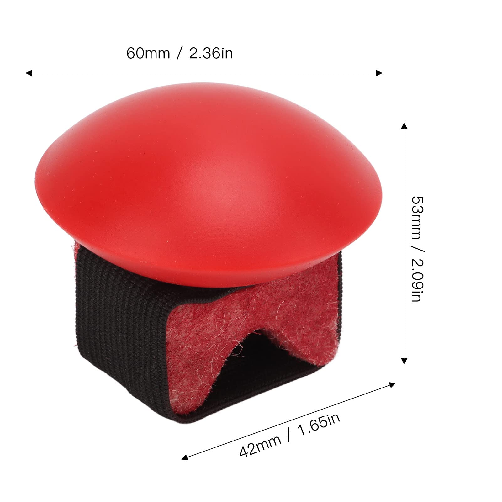 African Drum Finger Rattle, Simple African Drum Finger Shaker Fun Plastic and Sponge Innovative Increase Rhythm for Performance(Red)