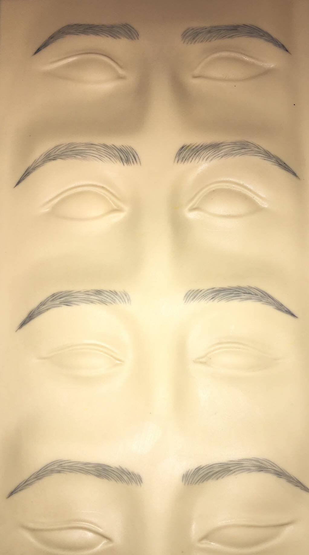 Microblading Supplies 3 Piece Tattoo Practice Skin For Eyebrows: Permanent Makeup Silicone Skin To Practice Brow Micro-Blading And Needling, Fake Skin Sheets For Professionals And Beginners
