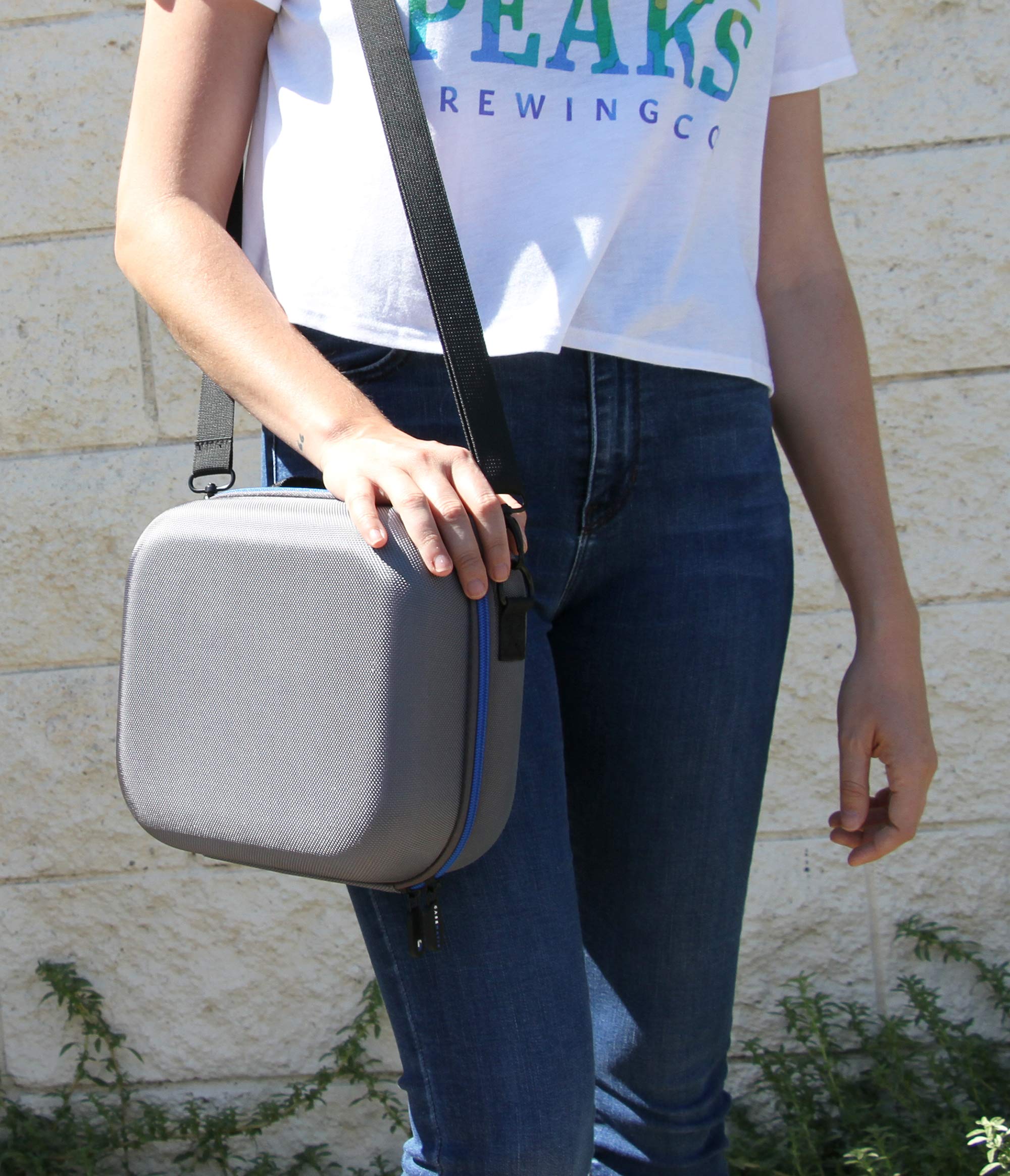 CASEMATIX Travel Case Compatible with Sega Genesis Mini and Select Accessories - Includes Shoulder Strap and Case Only