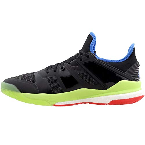 adidas Men's Stabil X, Black/Black/Yellow, 15 M US
