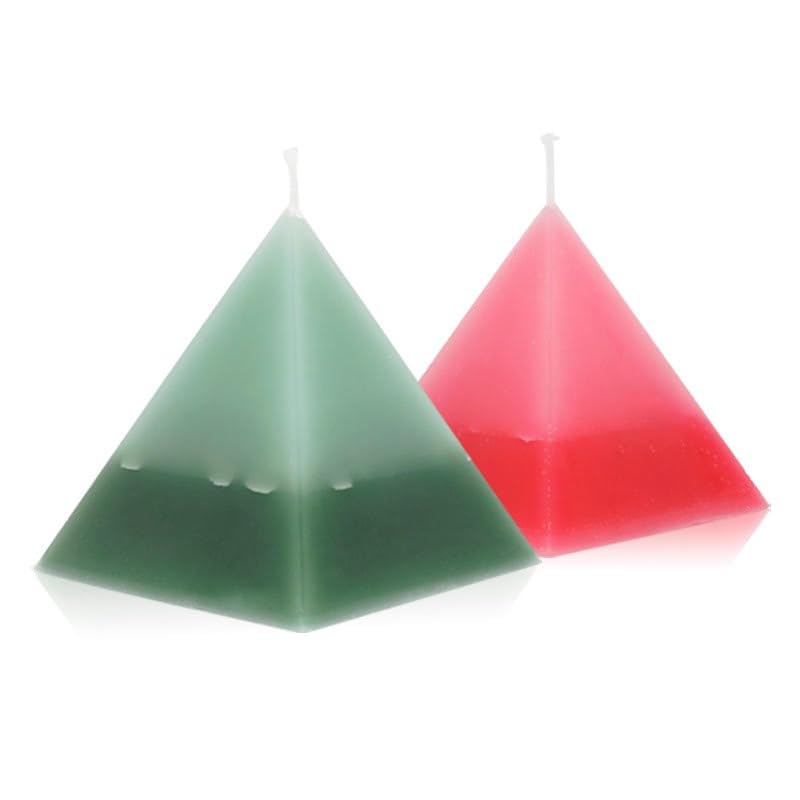Fifi Peony Gemstone Candles- Surprise Hidden Crystals Embedded in a Stunning Pyramid Canlde. Scented with Fruity Lychee and Lime.
