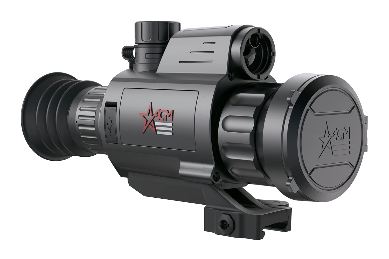 AGM Global Vision Varmint LRF TS50-384 Thermal Imaging Rifle Scope with Laser Range Finder, 12um, 384x288 (50 Hz), 50 mm Lens.,Black