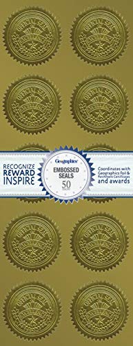Geographics Gold Excellence Seals, Pack of 50 (47853)