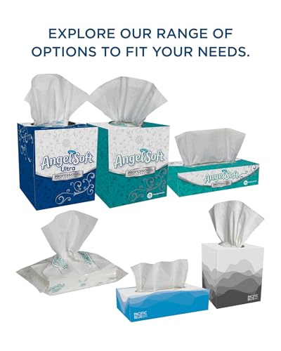 Georgia-Pacific Angel Soft Professional Series 2-Ply Facial Tissue, 30 Flat Boxes, 100 Sheets Per Box (48580)