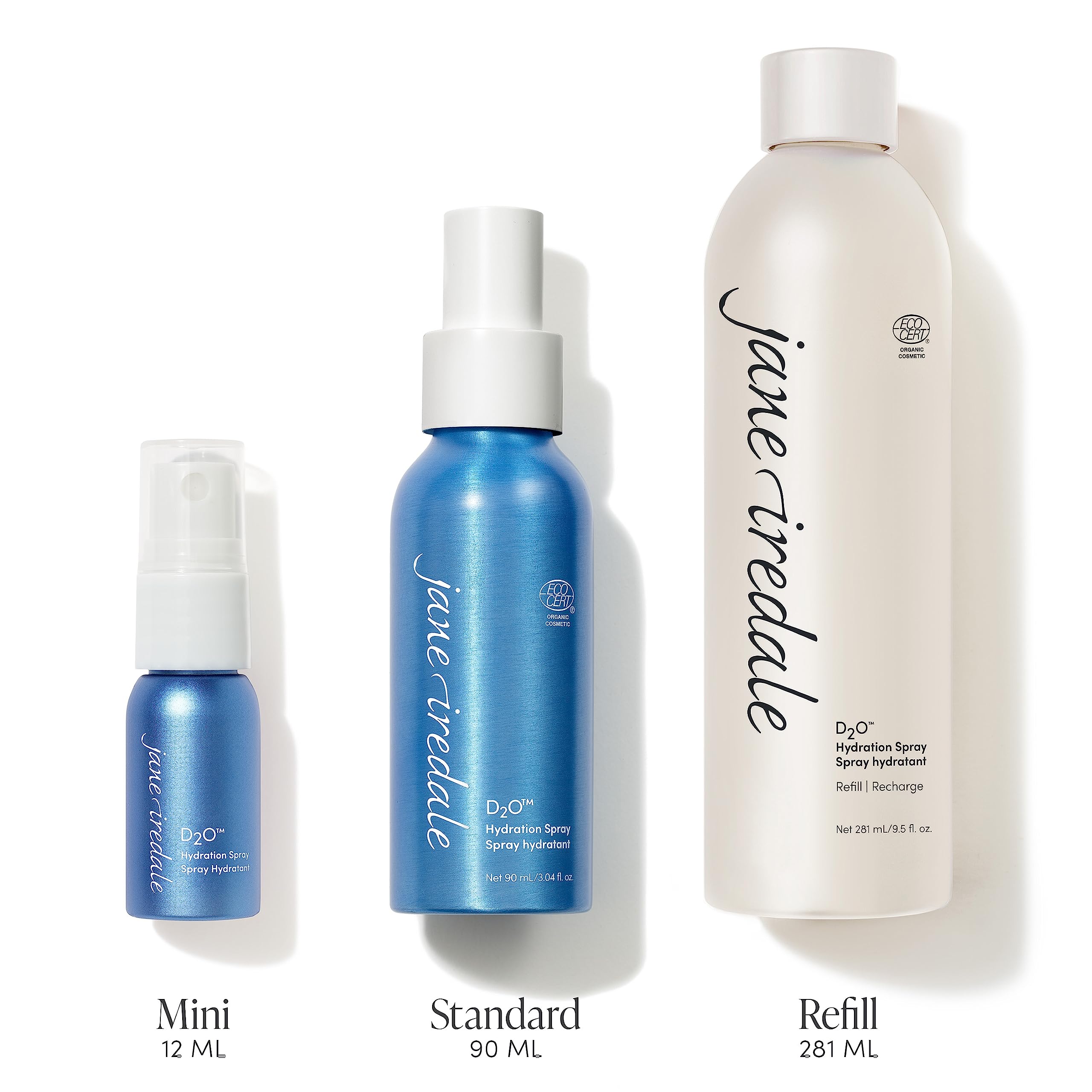 Jane Iredale D2O Hydration Spray 3.04 oz - Soothing Vegan Moisturizer for All Skin Tones & Types
