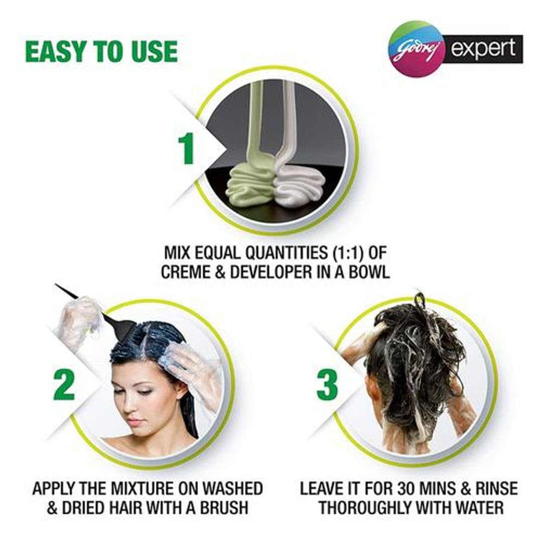 Godrej Expert Creme Hair Colour Natural Black 20G+20Ml