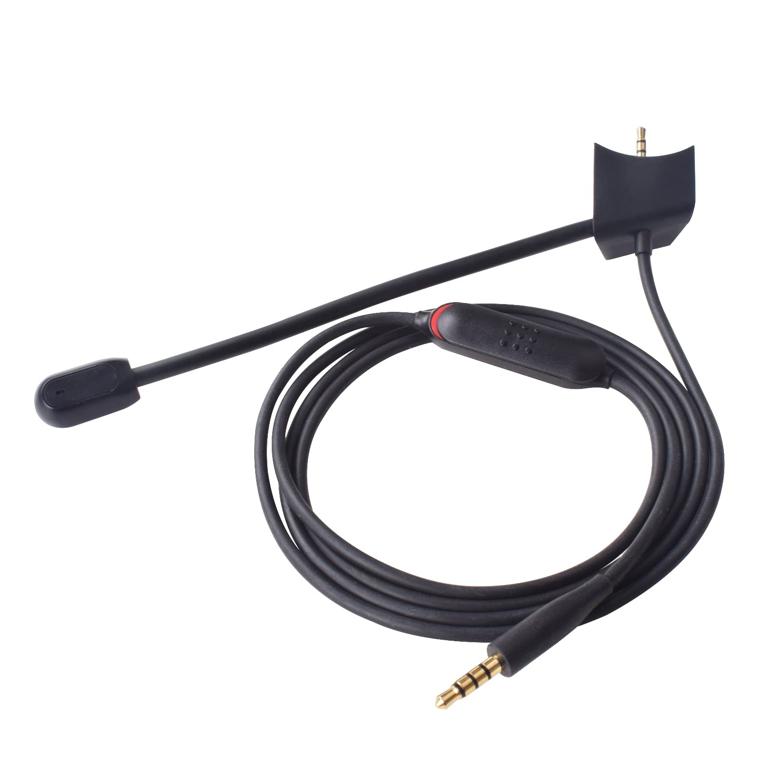 Aquelo QC35 II Boom Microphone Headphone Replacement Cable with Mute Switch Mic Compatible with Bose QuietComfort 35(QC35)& Quietcomfort35 II Headset, Work for PS4, PS5, Xbox One Controller