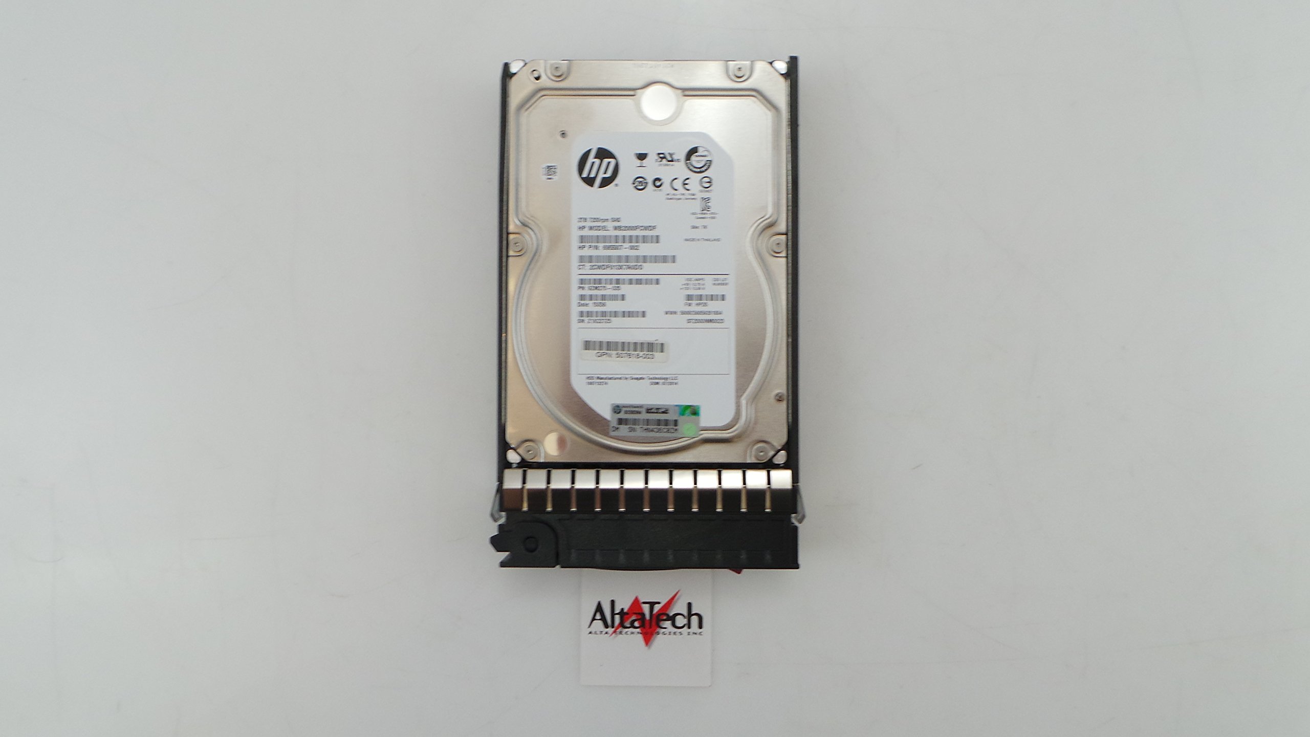 HP 508010-001 Drive, HD, 2TB, 7.2K 3.5 6G SAS HP MDL