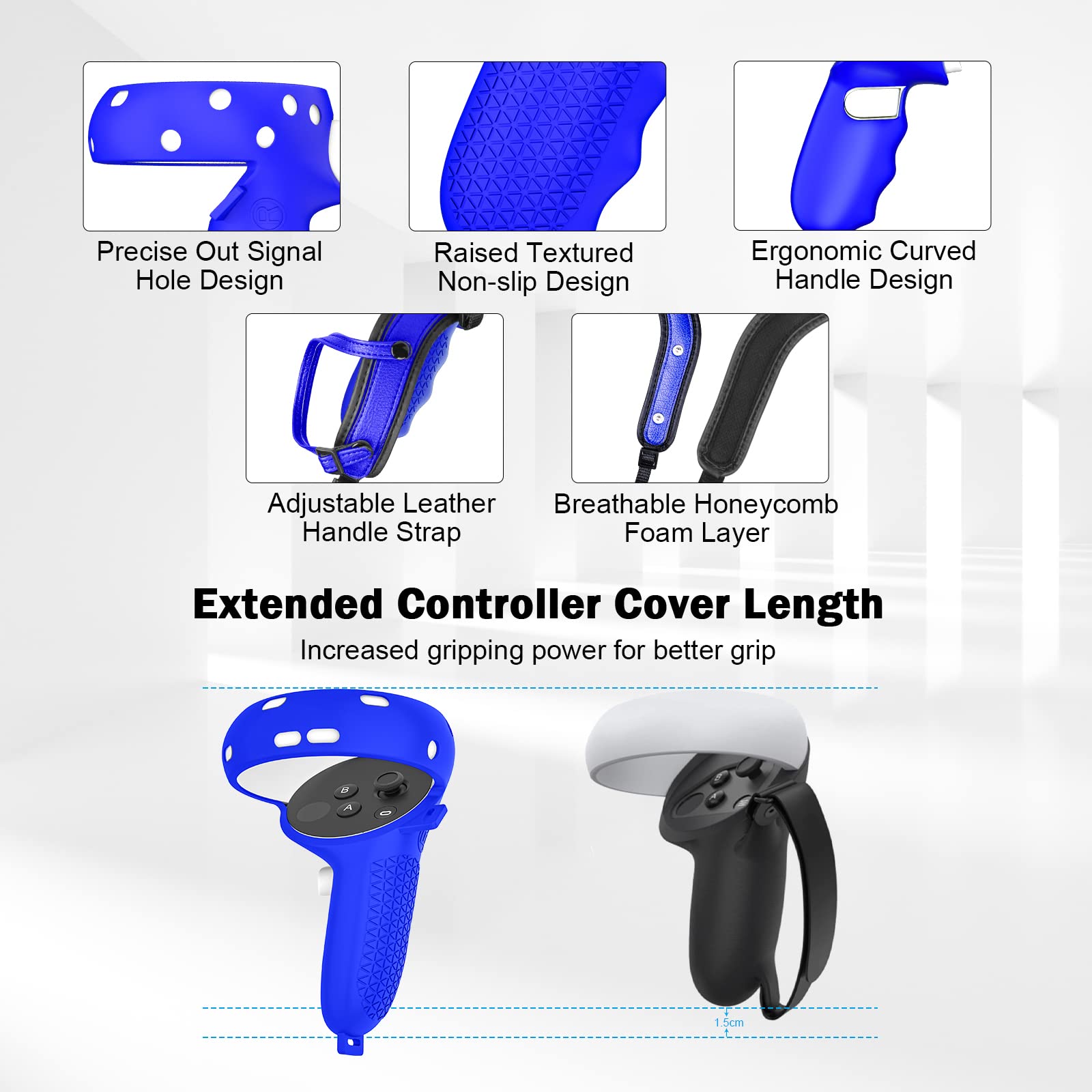 Accessories for Oculus Quest 2, YIZEIJOB 4 in 1 VR Silicone Cover Skin Set- Including VR Headset Cover, Two Quest2 Controllers Grips Cover, Anti-Sweat Face Pad, and Oculas VR Lens Protector-Red