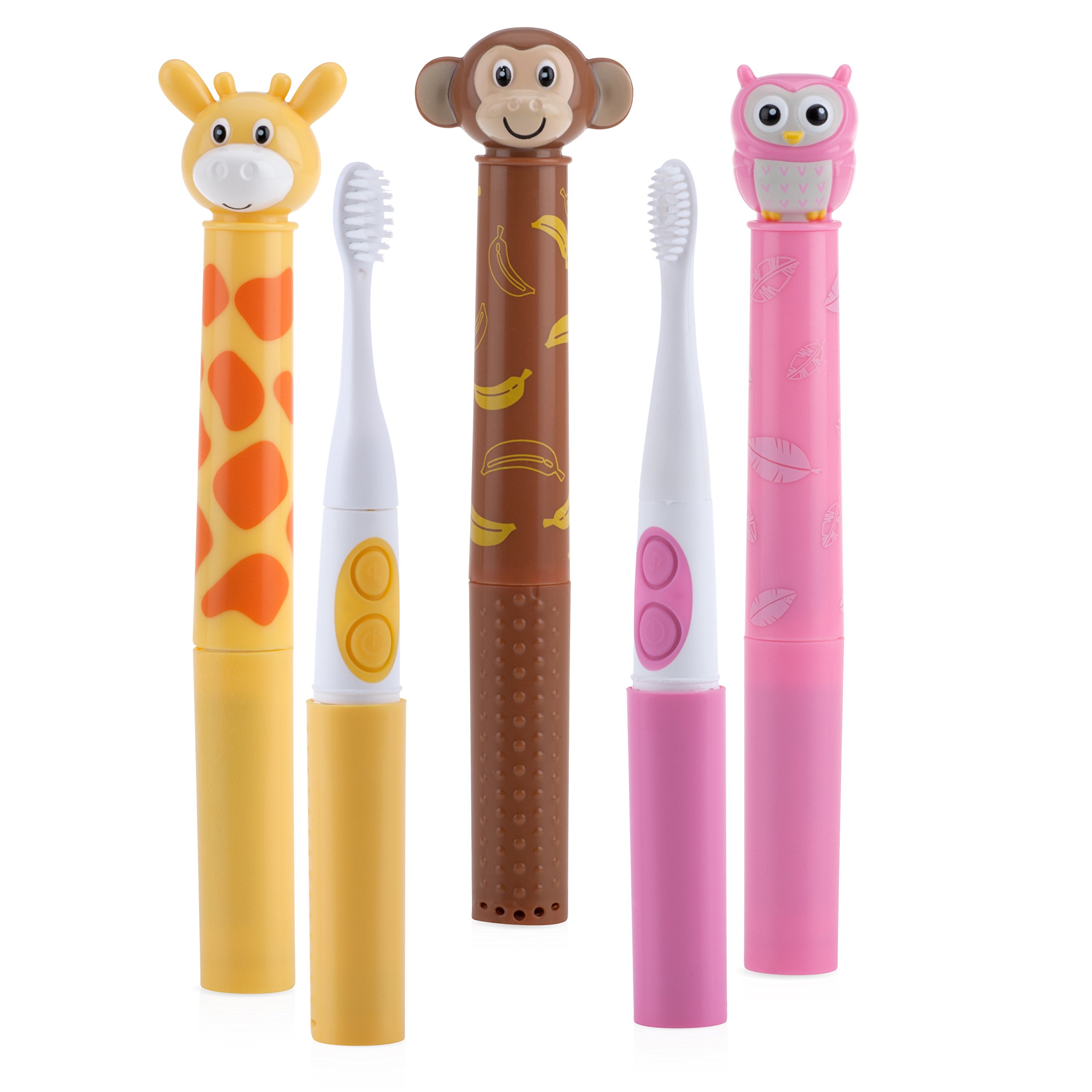 Nuby Vibrating Toothbrush Replacement Heads, Pack of 4