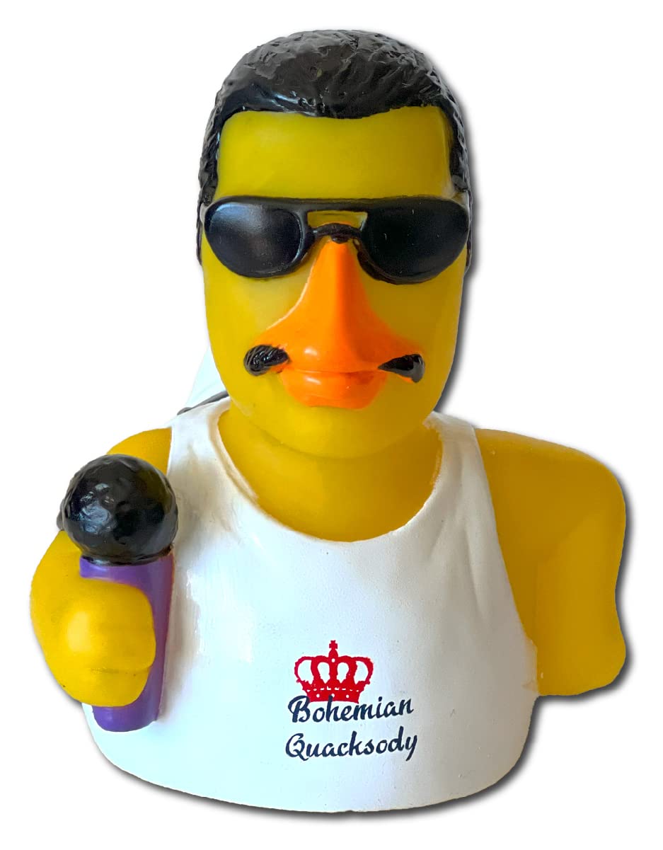 CelebriDucks - Bohemian Quacksody - Floating Rubber Ducks - Collectible Bath Toys Gift for Kids & Adults of All Ages