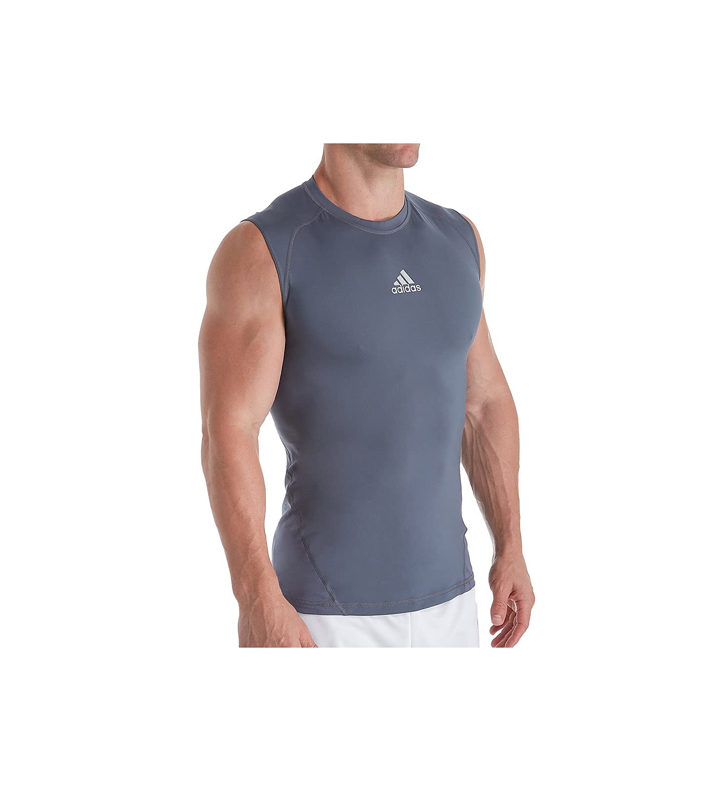adidas Training Alphaskin Sport Sleeveless Tee (X-Large, Onyx)