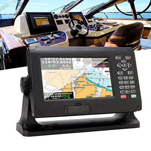 Aramox 8in High Accuracy Fish Finder Chartplotter GPS BDS Waterproof Keyed Assist Chartplotter Fish Finder for Marine