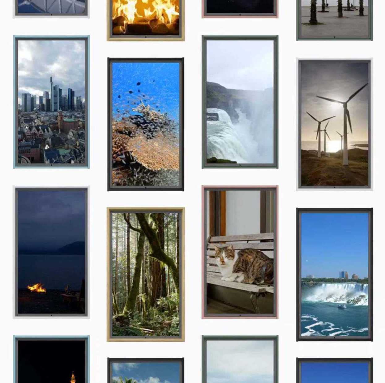 Atmoph Window 2 [Basic] (White) - Smart Display with 1,500+ 4K/6K Original Views