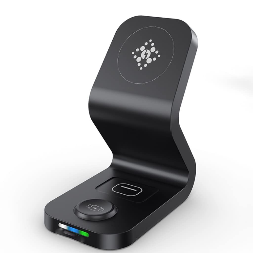 BHVXW 15W Charger 3 in 1 for Mobile Phone Watch Headset Fast Charging Station Dock