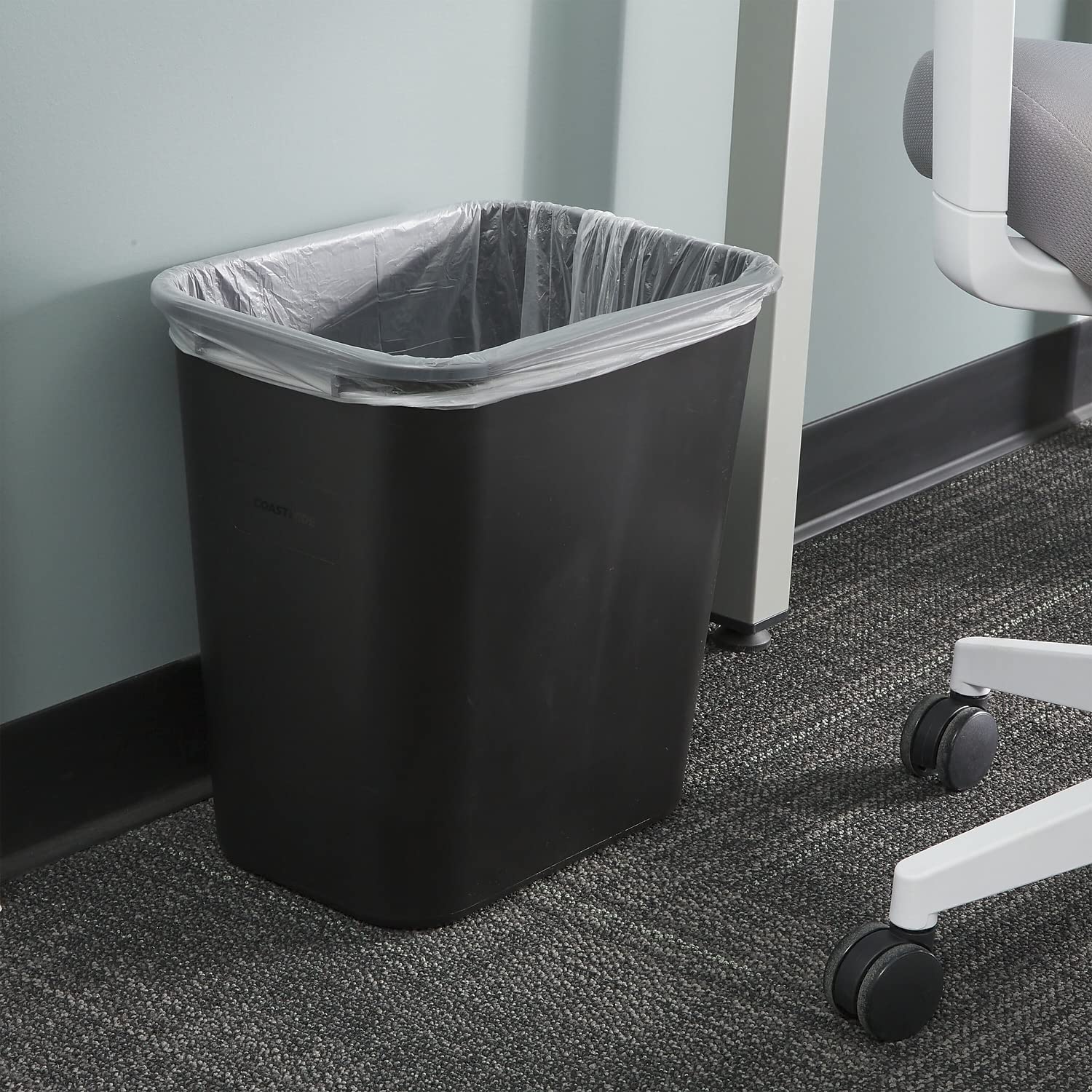 Brighton Professional Wastebasket, Black, 7 gal. by Staples