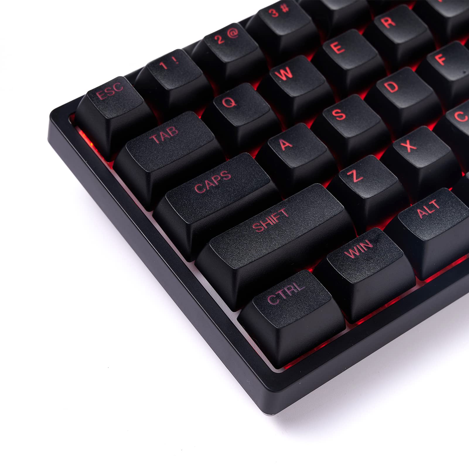 Akko 3068S 65% Percent Hot Swappable Mechanical Keyboard Black, RGB Rainbow Wired Gaming Keyboard with ASA Profile Shine-Through PBT Keycaps and Jelly Pink Linear Switches for PC Windows Mac
