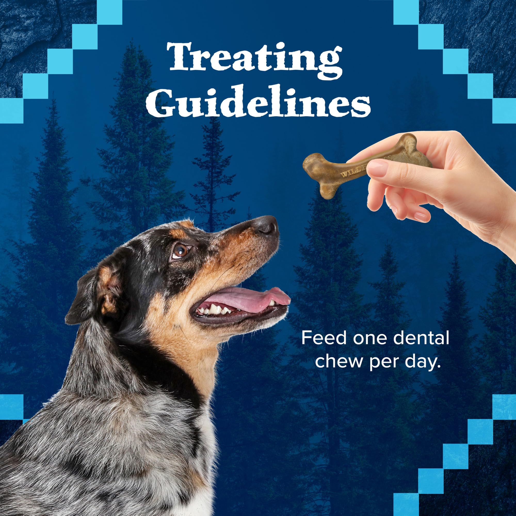 Blue Buffalo Wilderness Wild Bones Grain-Free Dental Chews Dog Treats, Small, 27-oz Bag