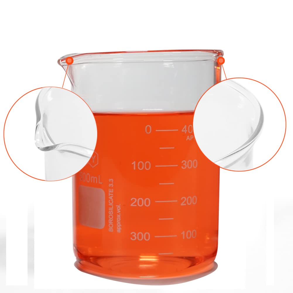 Bomex Scientific 5000ml Glass Beaker 3.3 Borosilicate Glass Double Scale Graduatedā¦