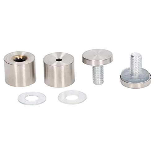 Advertising Nails Hardware, Stainless Steel Standoff Screws Stable Trimming Indoor Outdoor 1x1in with Anchor for Displaying