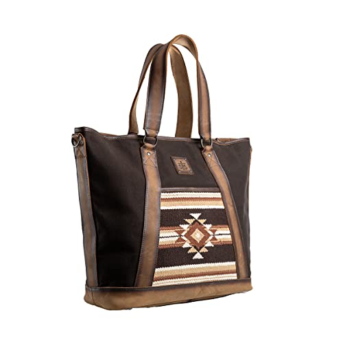 STS Ranchwear Women's Multifunctional Large Capacity Travel Shopper Sioux Falls Collection Carry All Bag with Shoulder Strap, Brown