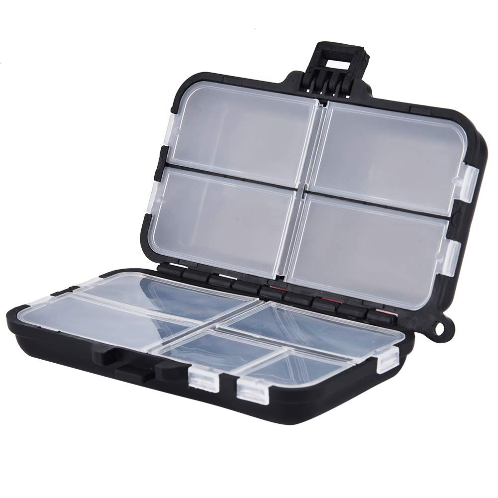 Akozon Fishing Tackle Box, Hook Lures Accessories Zer one Box,Fishing Bait Storage Case for Outdoor Other Tools and