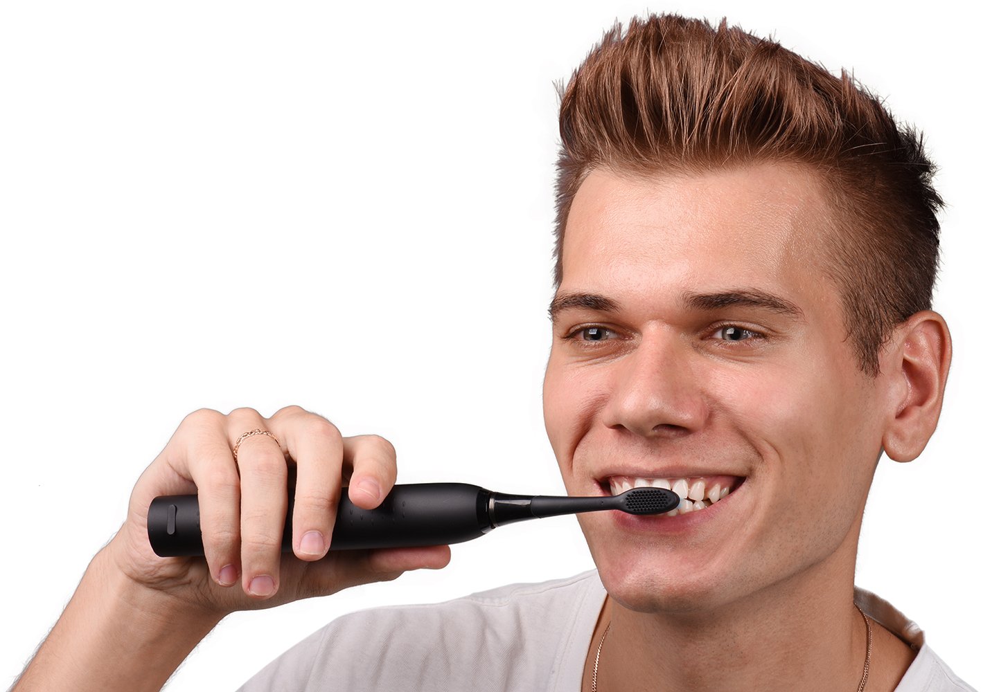 Electric Toothbrush 4Pcs Replacement Brush Heads, Black (4Pcs Cleaning Brush Heads)