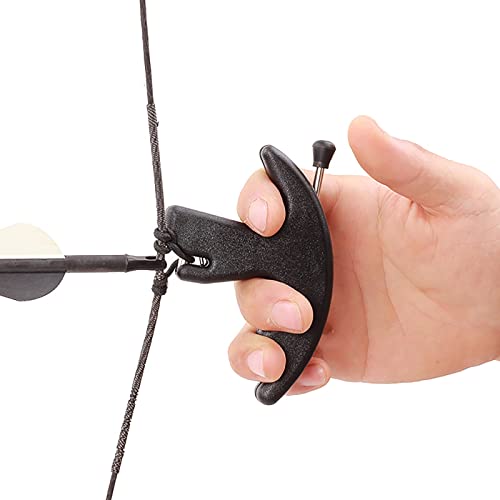 Archerest Bow Release Aid for Youth, Beginners - 3 Finger Thumb Trigger for Recurve Bow Compound Archery (Green)