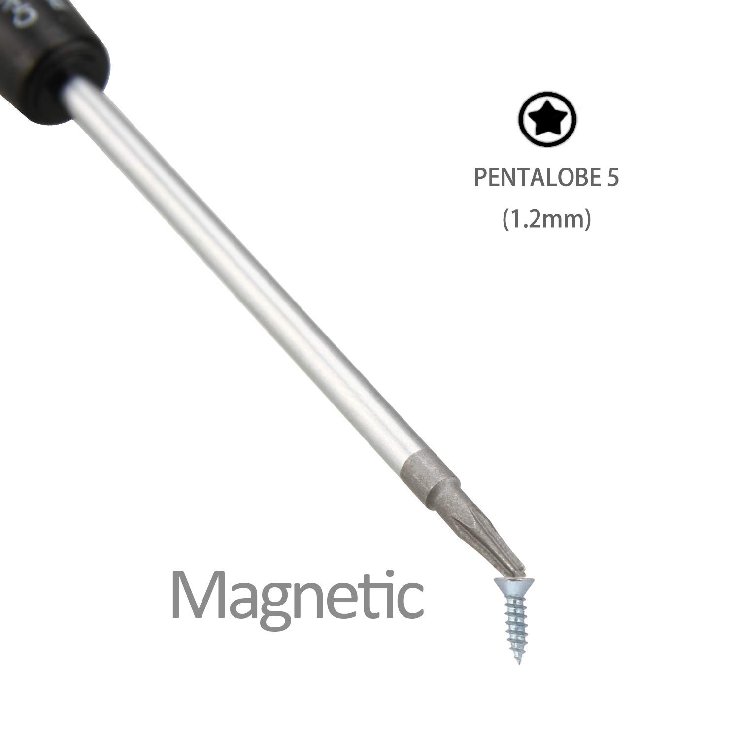 HQMaster Pentalobe Screwdriver for Apple MacBook Air & MacBook Pro with Retina Display Macs Notebook Laptop Back Case Bottom Cover Star Screws Computer Repairing Opening Tool