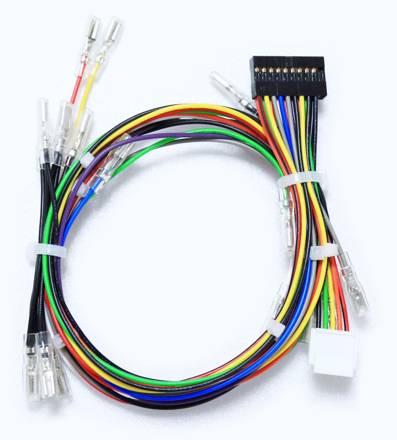 Brook Fighting Board Cable - 20-Pin Button and Joystick Harness with 4-Pin Button Harness, Button Joystick Harness DIY Builds/Arcade Stick/Fighting Board Accessories