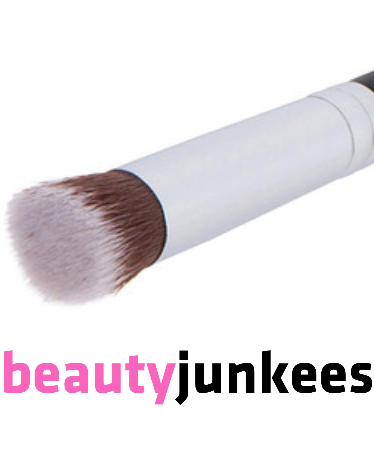 Kabuki Nose Contour Brush - Beauty Junkees Mini Flat Angle Contouring Makeup Brushes, Small Angled for Sculpting, Bronzer, Highlighter with Liquid Cream Powder Cosmetics, Dense, Vegan Synthetic