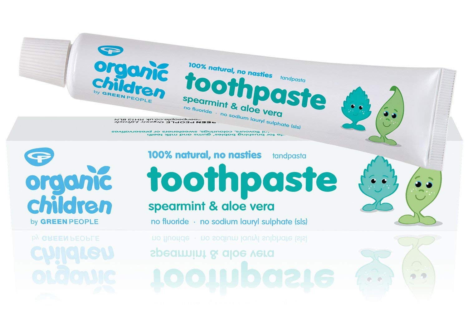 Green People Organic Children Spearmint & Aloe Vera Toothpaste 50ml (Case of 12)