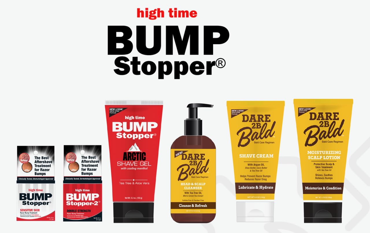High Time Bump Stopper Sensitive Skin 0.5 Ounce Treatment (14ml) (2 Pack)