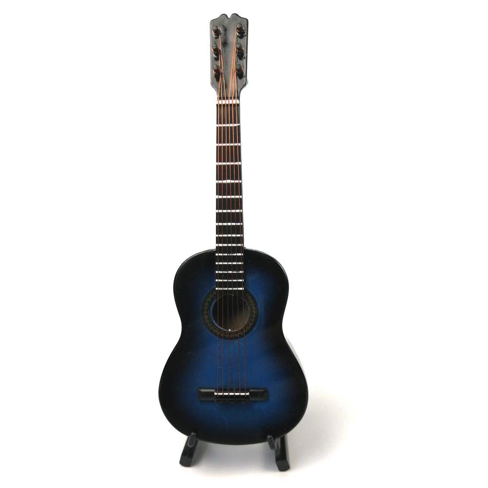 ALANO 17cm blue Classic Guitar Model Musical Instrument Miniature Electric Guitar