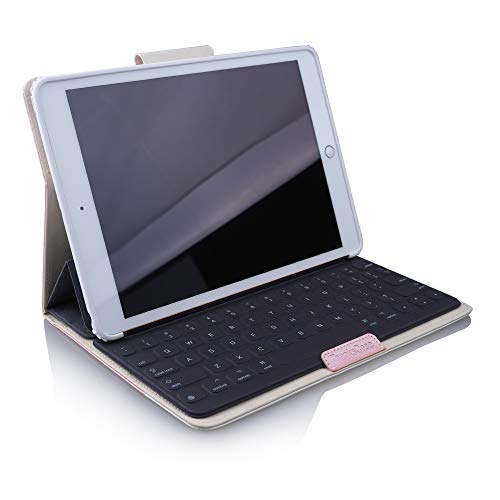 Thankscase Case Compatible for iPad Air 10.5" (3rd Gen) / iPad Pro 10.5, Rotating Case Cover with Pencil Holder, Swivel Case Bulit-in Wallet Pocket, Hand Strap for iPad Air 3 2019 (Rose Gold)