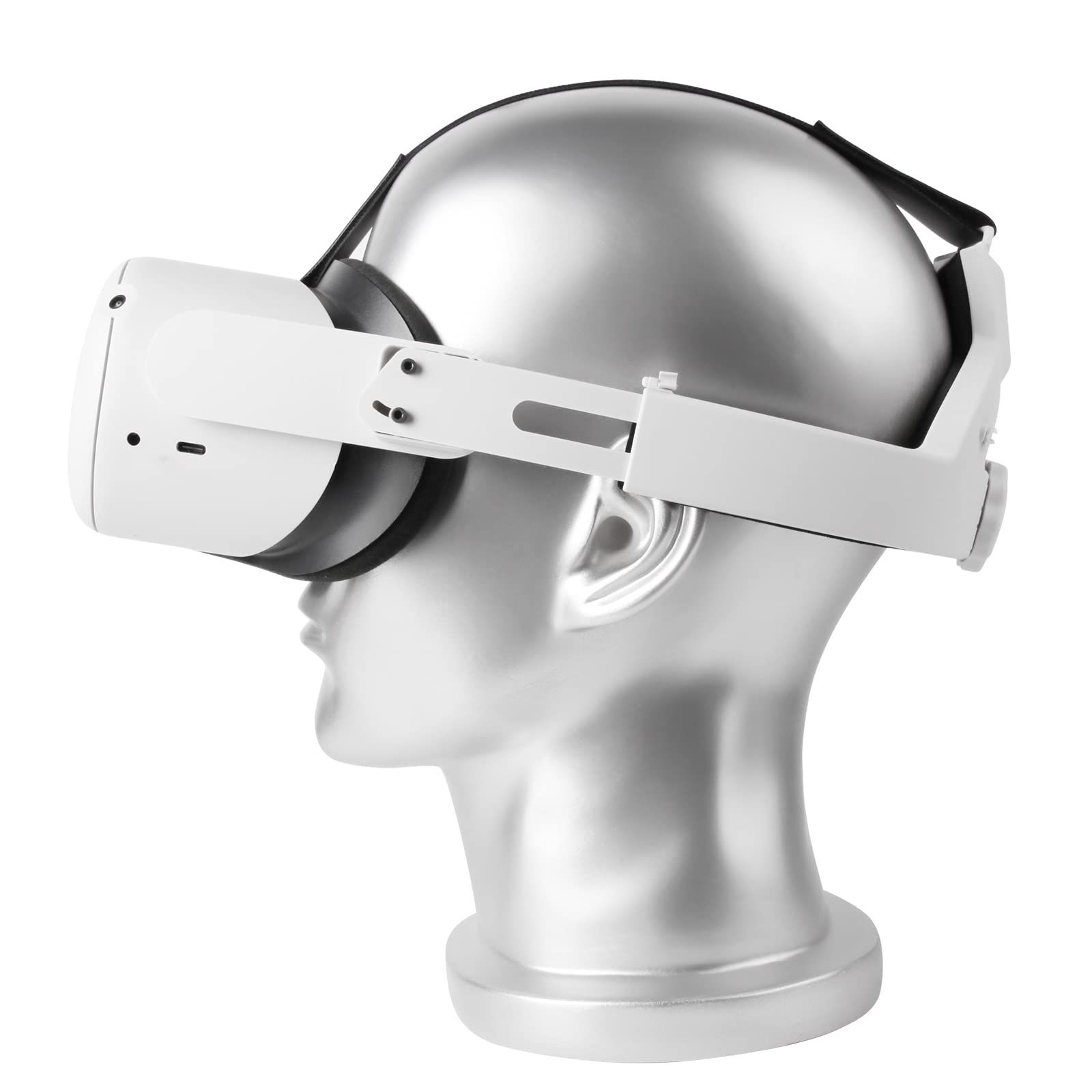 Adjustable Headband with Head Cushion Replacement Compatible for Oculus Quest 2 Enhance Support Reduce Pressure