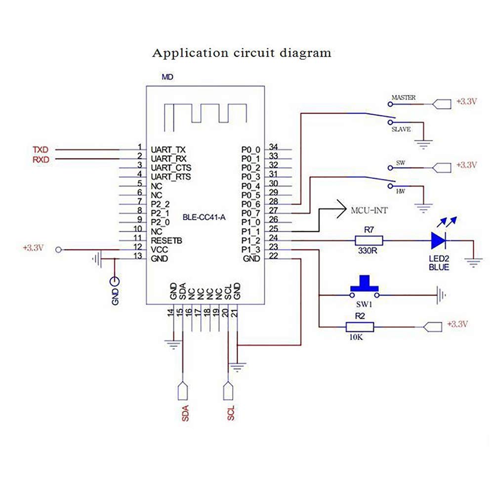 HiLetgo 2pcs CC2540 CC2541 AT-09 Serial Wireless Module BLE 4.0 Bluetooth Module Compatible HM-10