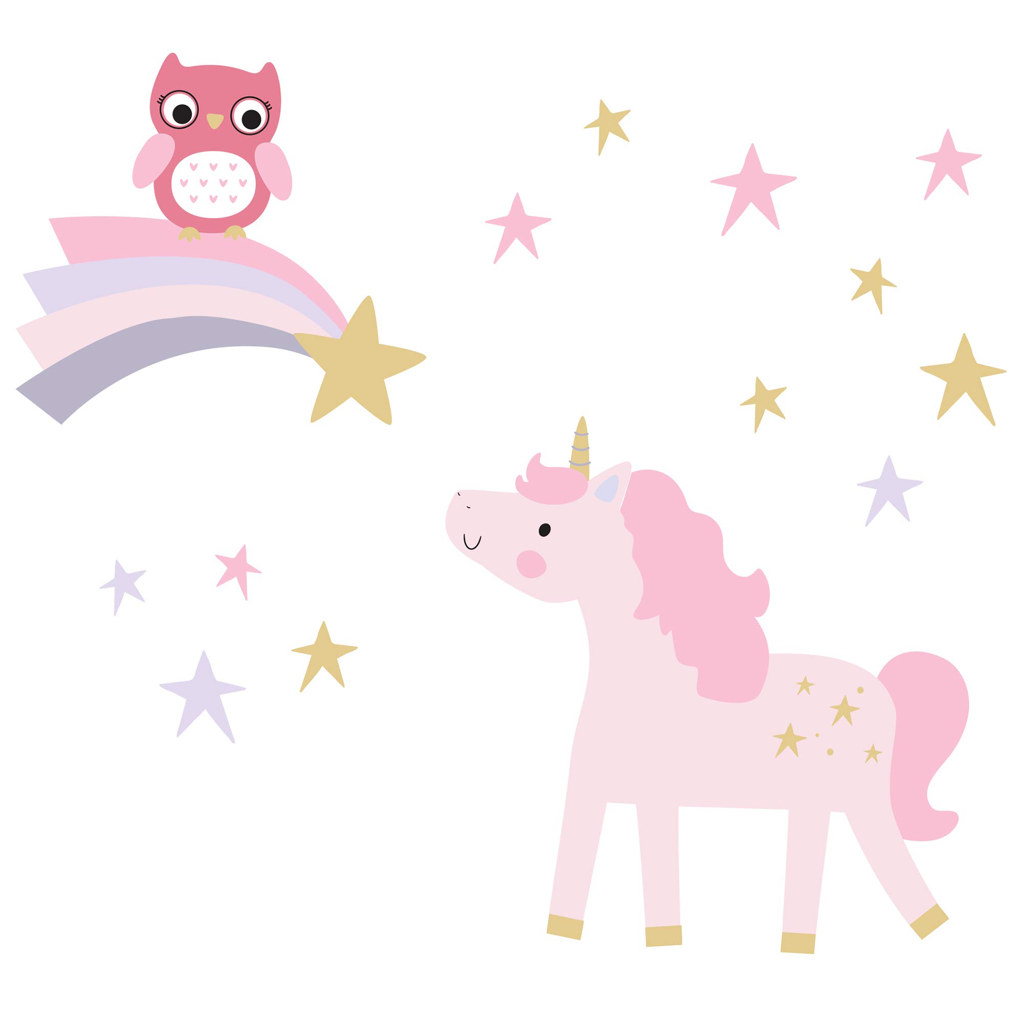 Bedtime Originals Rainbow Unicorn 8-Piece Crib Bedding Set - Pink, Purple