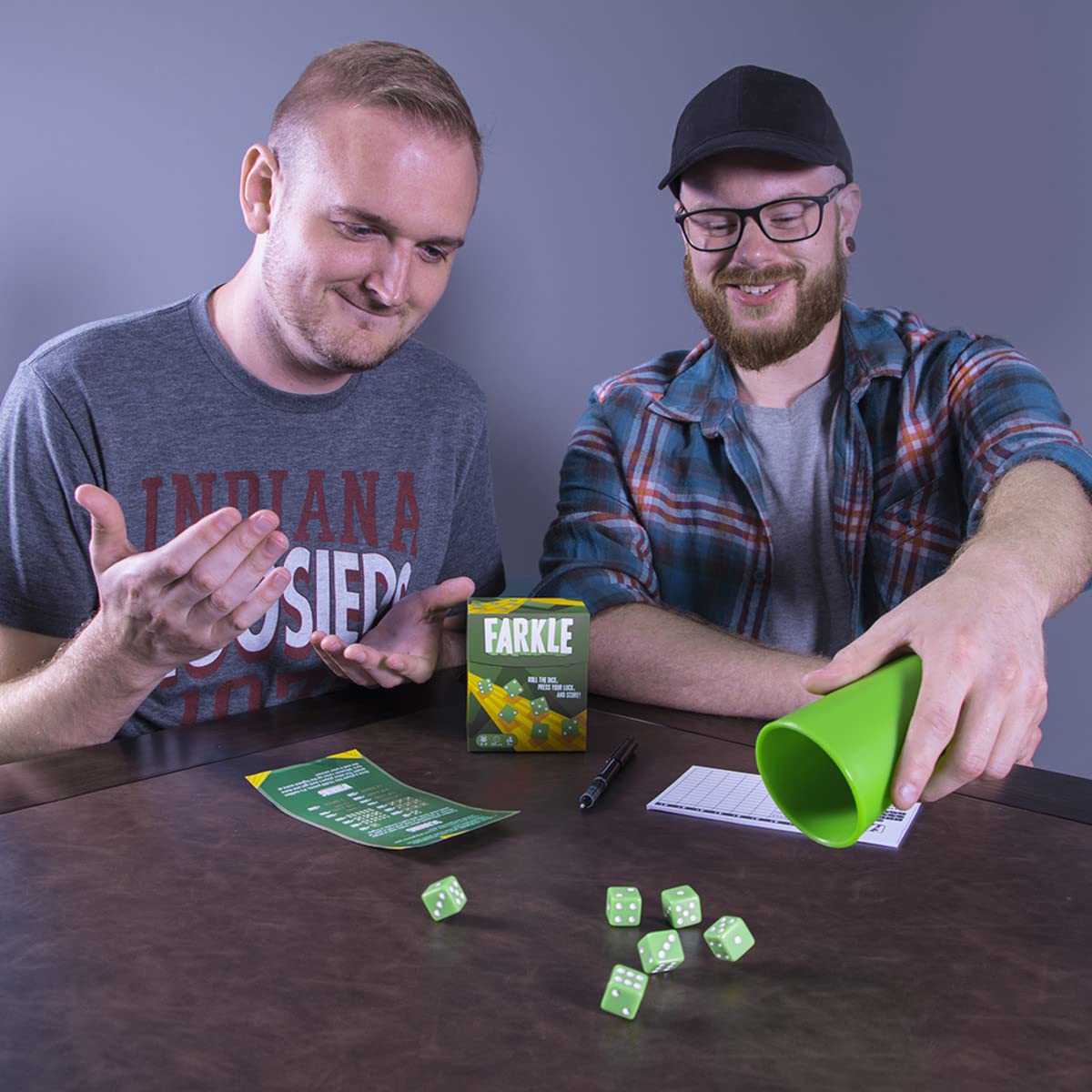 Brybelly Farkle: The Family Dice Game | Fun Dice Game for Game Nights | 1 Cup & Dice | 2-8 Player Game