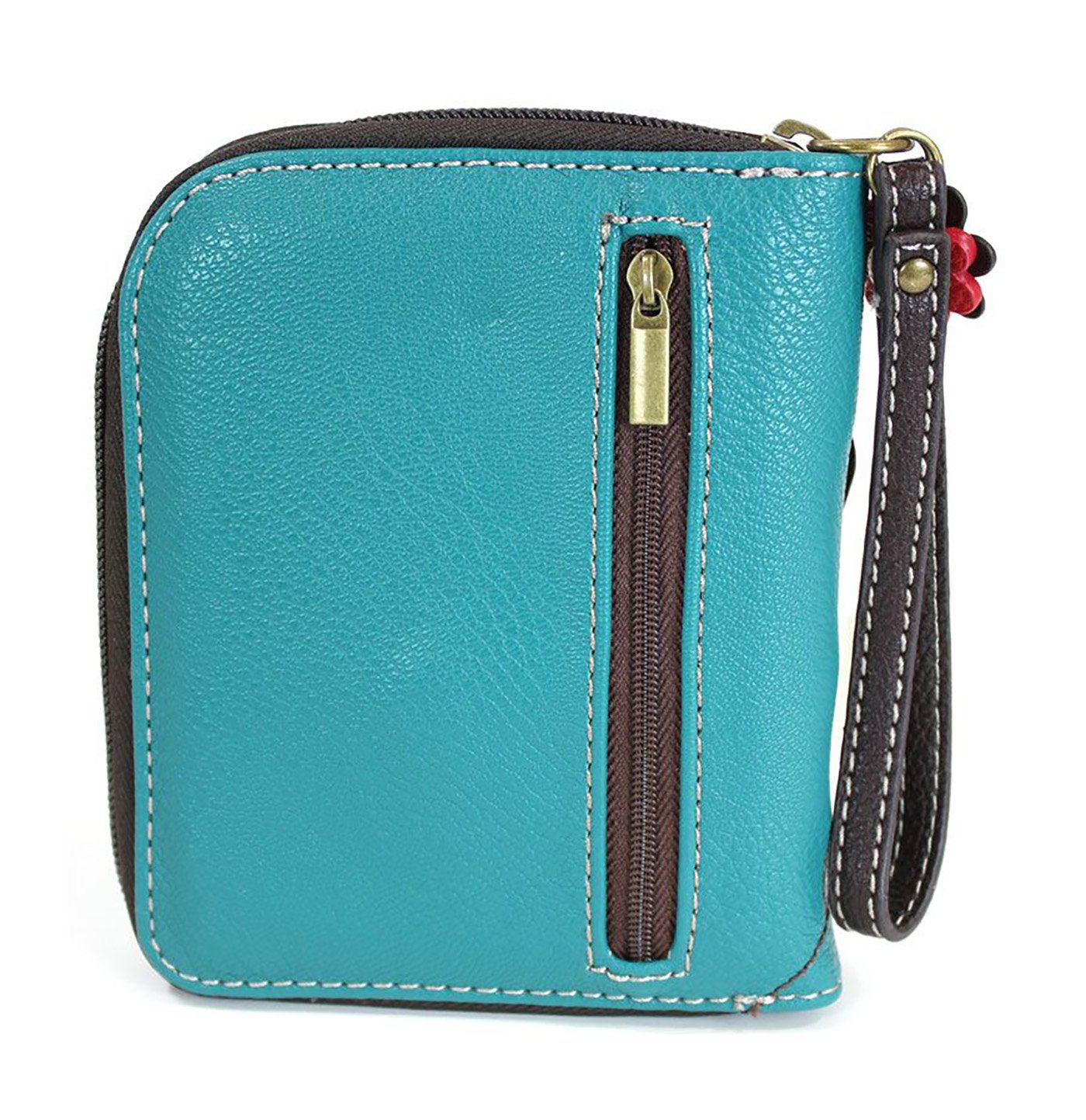 CHALA Zip Around Wallet, Wristlet, 8 Credit Card Slots, Sturdy Pu Leather Blue Mermaid One Size