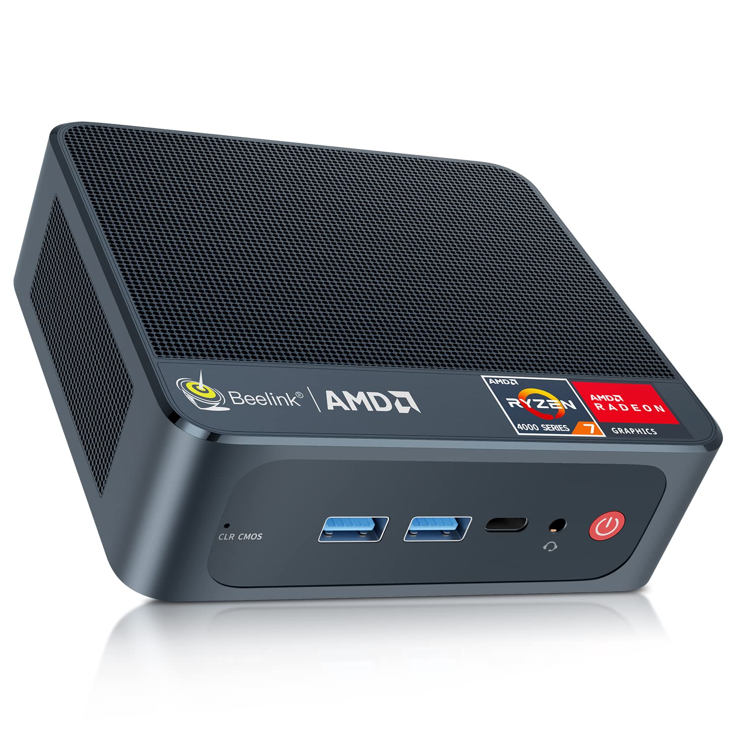 Beelink Mini PC, AMD Ryzen 7 5700U 8 Core(Up to 4.3GHz), 16GB DDR4 RAM 1TB NVMe SSD, SER5 Pro Mini Desktop Computer Support 4K@60Hz Output/WiFi 6/BT5.2/DP/HDMI/USB-A3.2/USB-C for Gaming/Office/Home