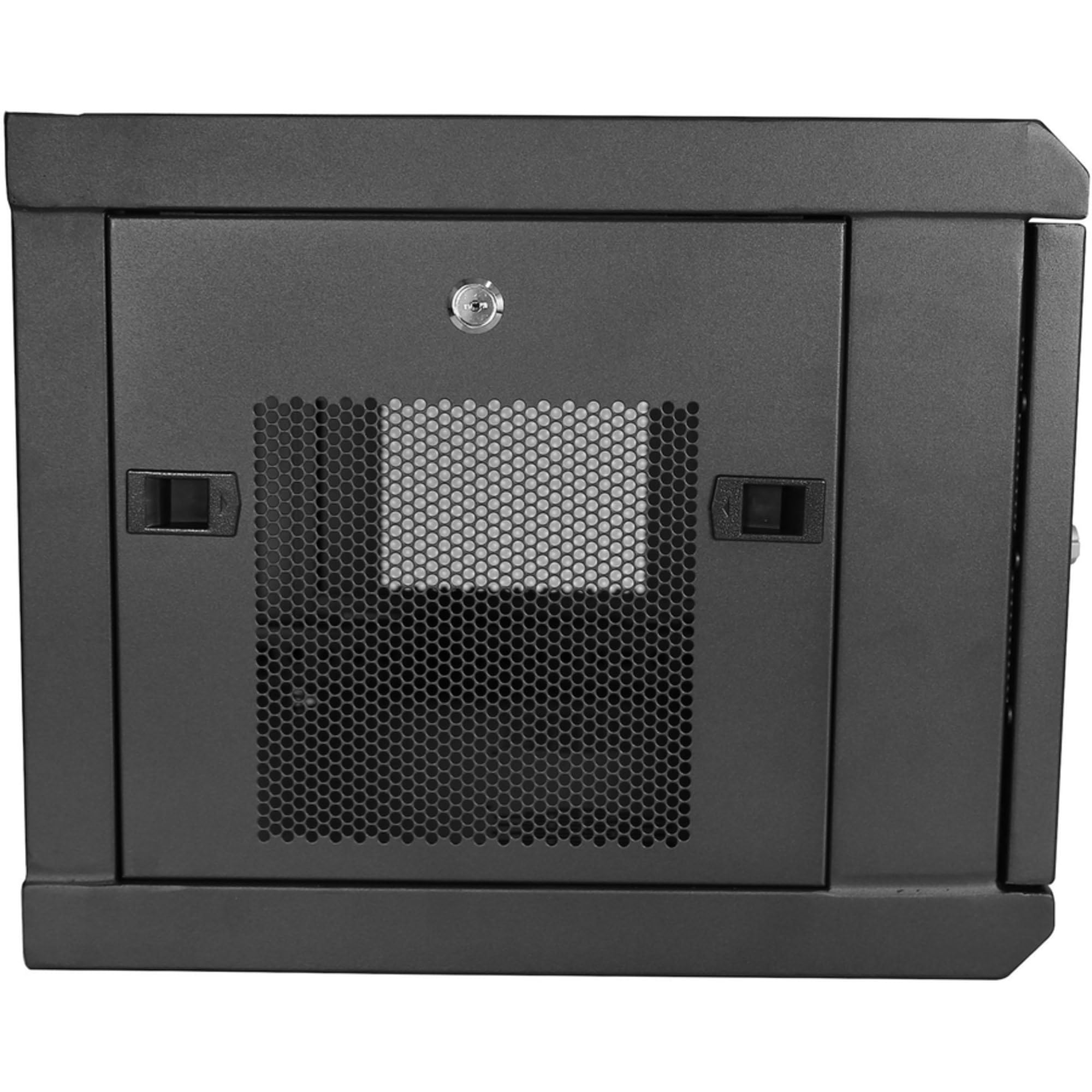 StarTech.com 2-Post 6U Wall Mount Network Cabinet w/ 1U Shelf, 19" Wall-Mounted Server Rack for IT / Data Computer Equipment