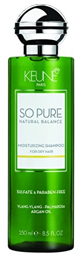 Keune So Pure Moisturizing Shampoo, Hydrating & Restorative Cleanser for Dry Hair, 8.5 Fl Oz