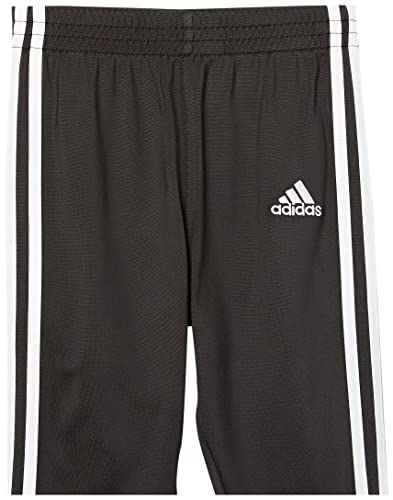 adidas Boys' 2 Piece Colorblock Tricot Track Set, White, 5
