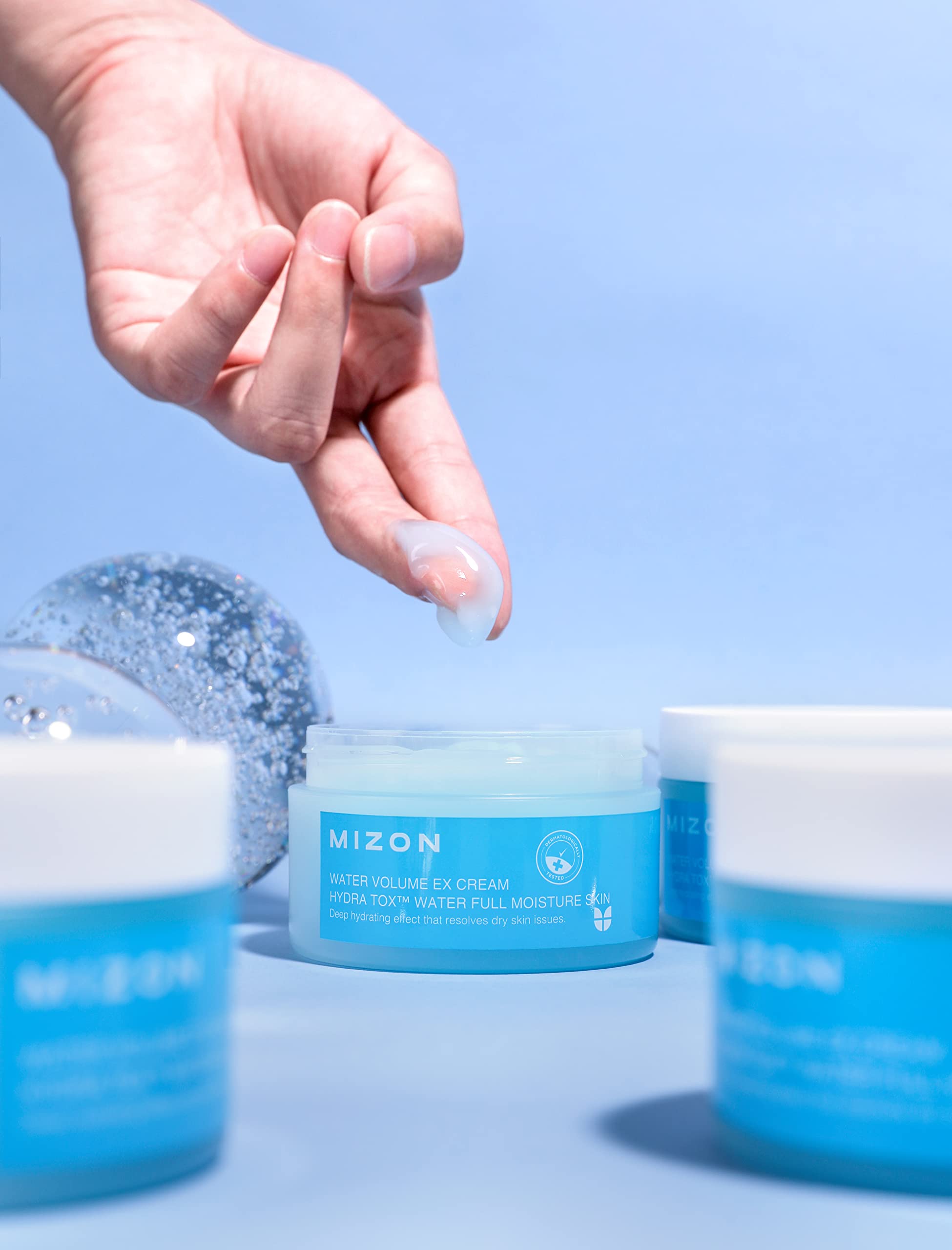 MIZON Water Volume EX Cream, Moisture Cream, Deep Hydration Cream, Soft Skin, Korean skin care (100ml/ 3.38 fl oz)