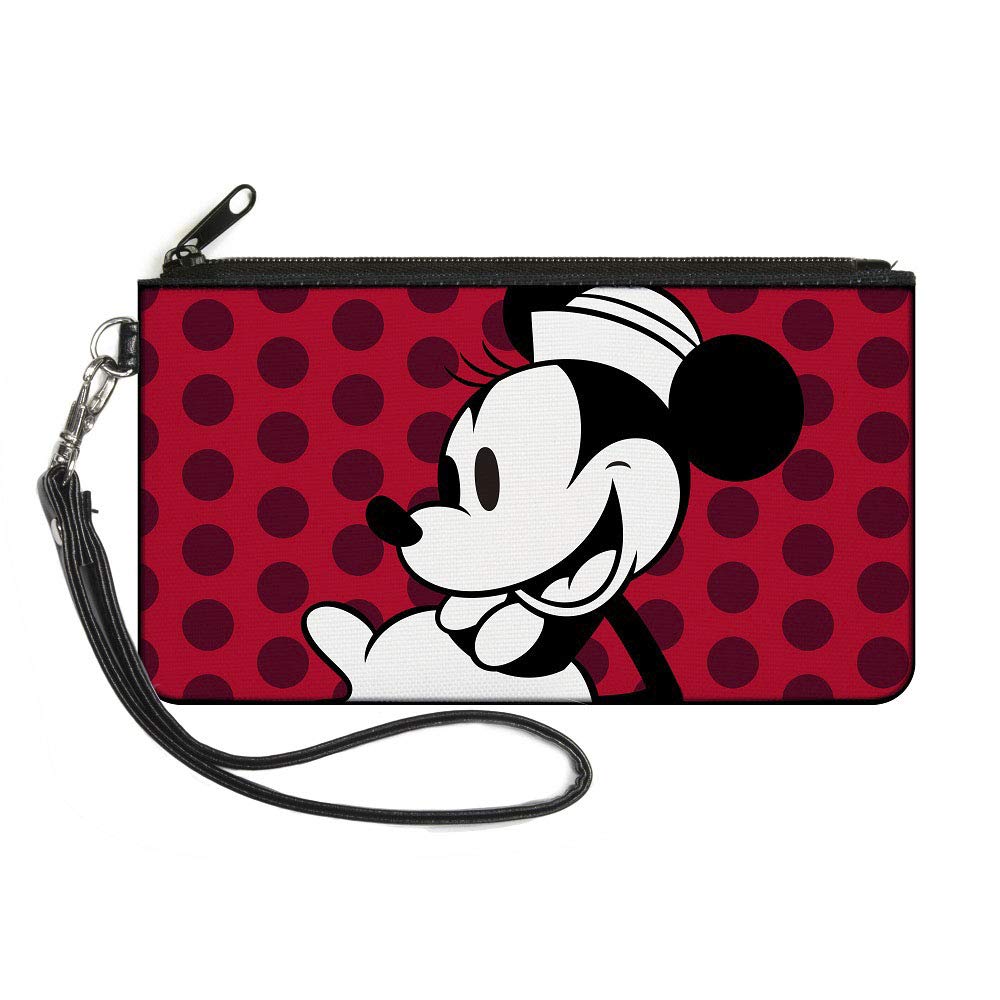 Buckle-Down Women's Standard Zip Wallet Minnie Mouse Small, 6.5" x 3.5"