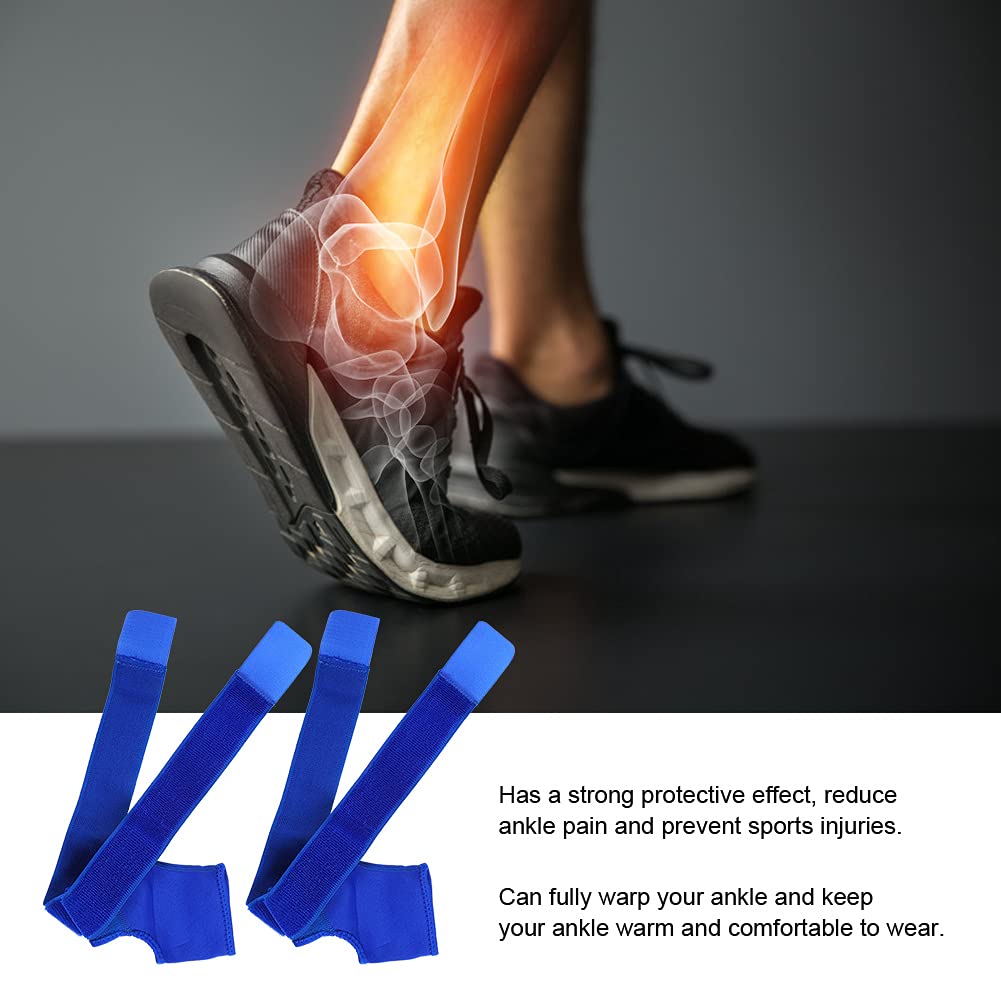 Ankle Brace, High Elasticity Blue Ankle Support, Durable 1 Pair Protect Ankles for Prevent Sports Injuries