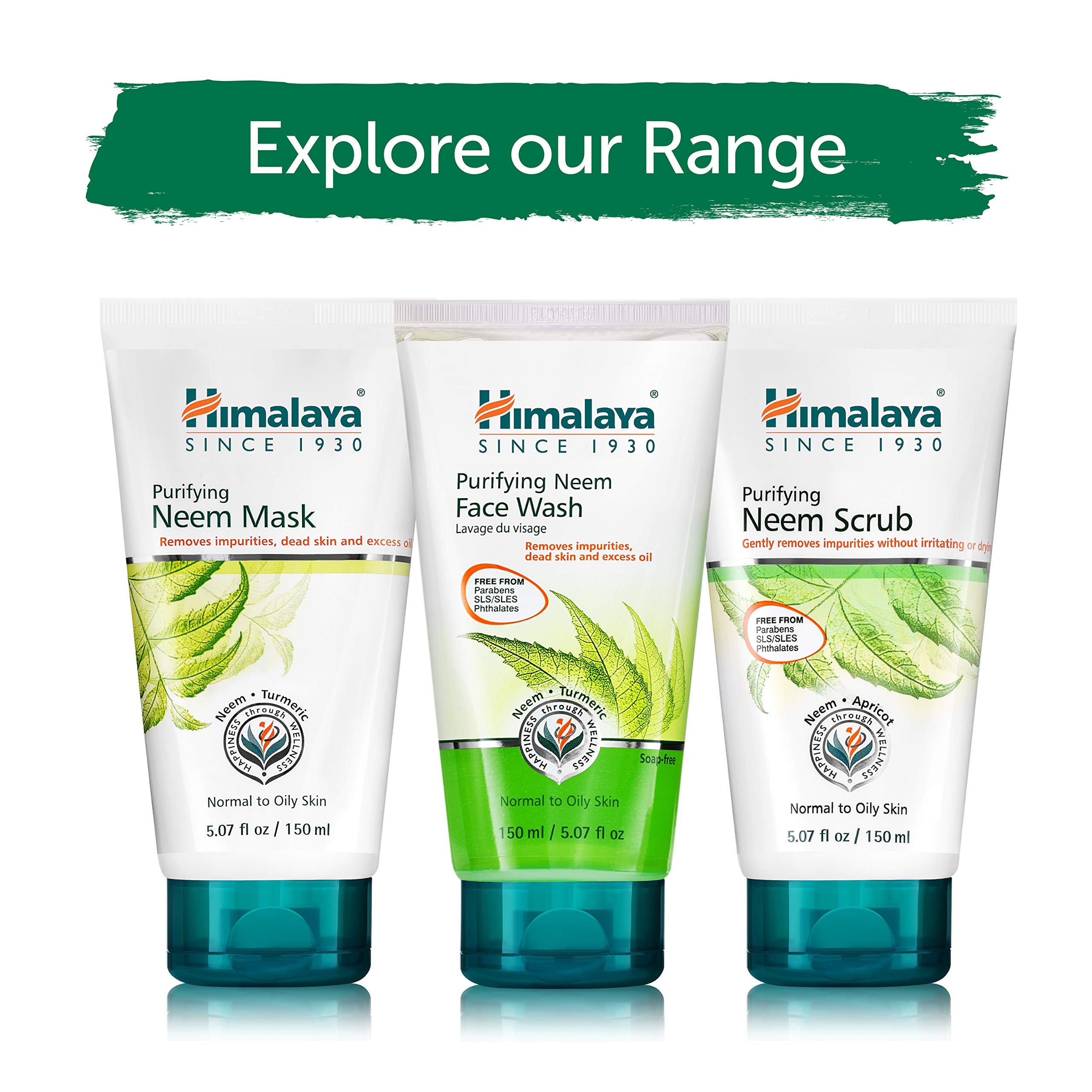 Himalaya Purifying Neem Mask for Deep Cleaning, to Reduce Acne & Leave a Clean, Clear Complexion, 5.07 oz