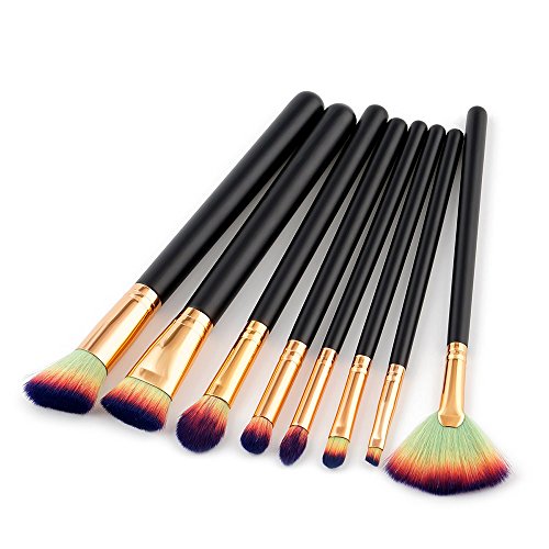 Anime Makeup Brush 8pcs/set Makeup Brush Set tools Make-up Toiletry Kit Wool Make Up Brush Set Home Made Makeup